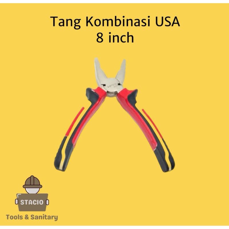 Jual Tang Ukuran 8" inch Tang Kombinasi USA 8 Inch | Shopee Indonesia