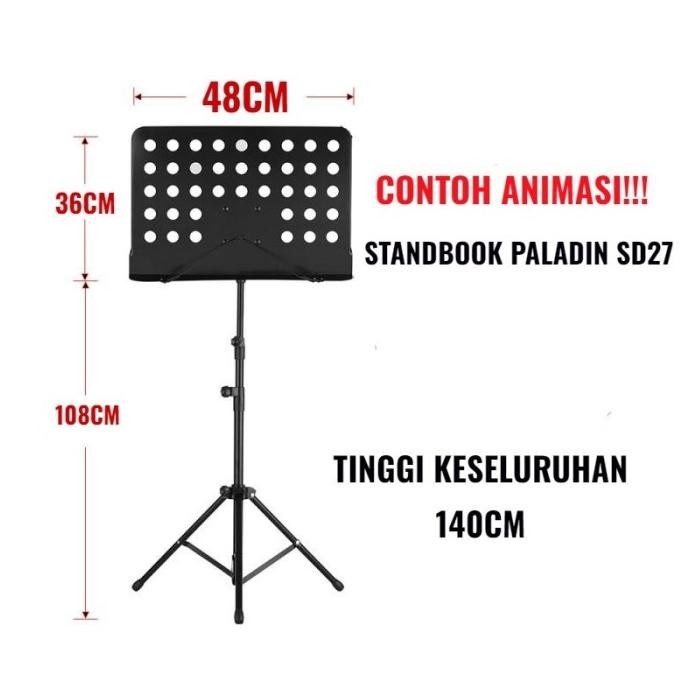Jual Stand Partitur - New!! Stand Book Musik / Stand Partitur Paladin ...