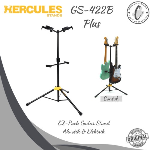 Jual Stand Gitar - Hercules Gs422B Plus Stand Gitar Double Ori Auto ...