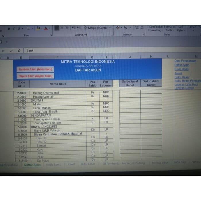 Jual Program Software Aplikasi Excel Akuntansi Laporan Keuangan ...