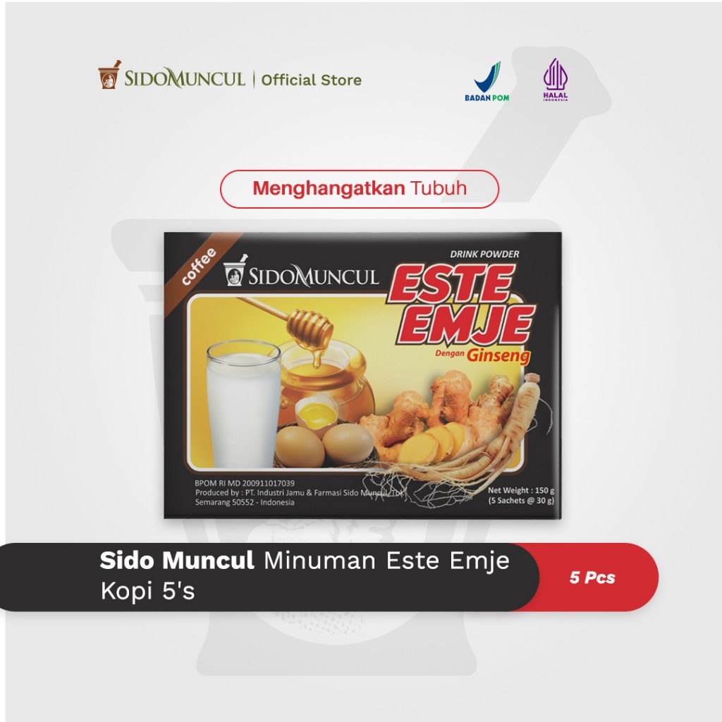 Jual Sido Muncul Minuman Este Emje Kopi 5's - Menghangatkan Tubuh ...