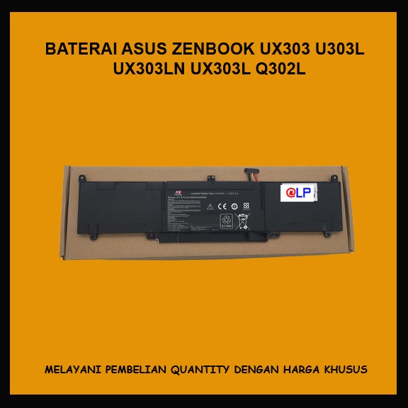 Jual Baterai Asus ZenBook U303L UX303 UX303LN UX303L Q302L C31N1339 | Shopee Indonesia
