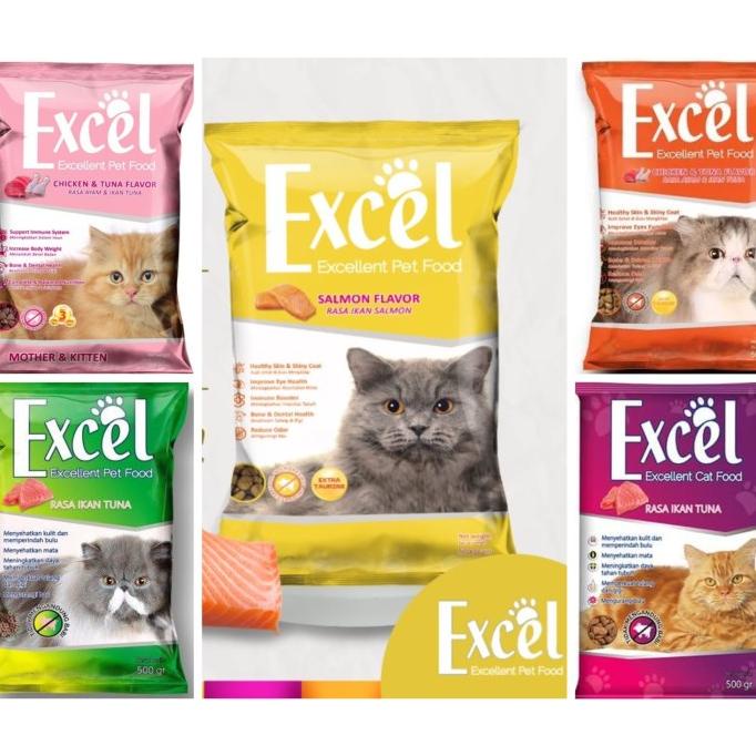 Jual Excel Makanan Kucing 500g | Shopee Indonesia