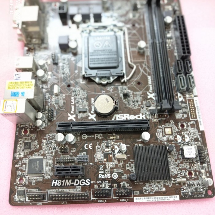 Jual mobo socket LGA 1150 ASROCK H81M DGS | Shopee Indonesia
