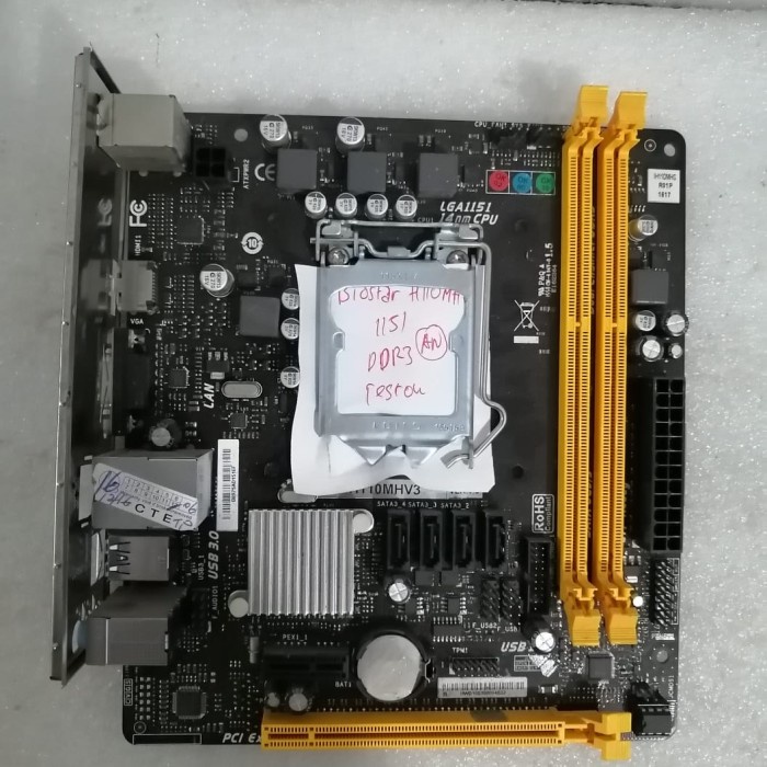 Jual MOBO BIOSTAR H110MHV3 ddr 3 LGA 1151 lengkap backpanel | Shopee ...