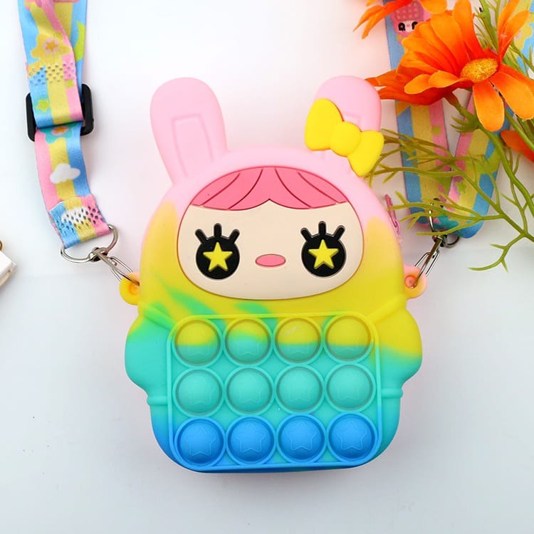 Jual STT Tas Selempang Pop It Unicorn Bubble Fidget Push Toys Sling Bag ...