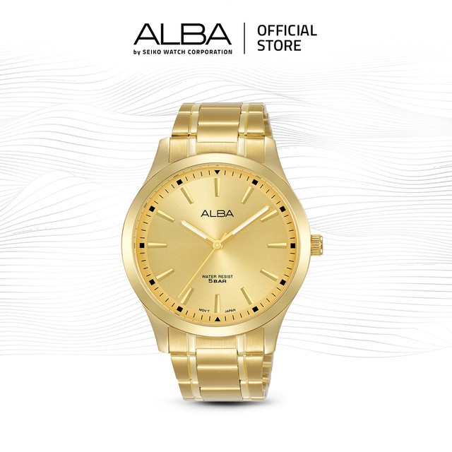 Jual Alba Jam Tangan Pria ARX008 / ARX008X1 Quartz Gold Dial Gold ...