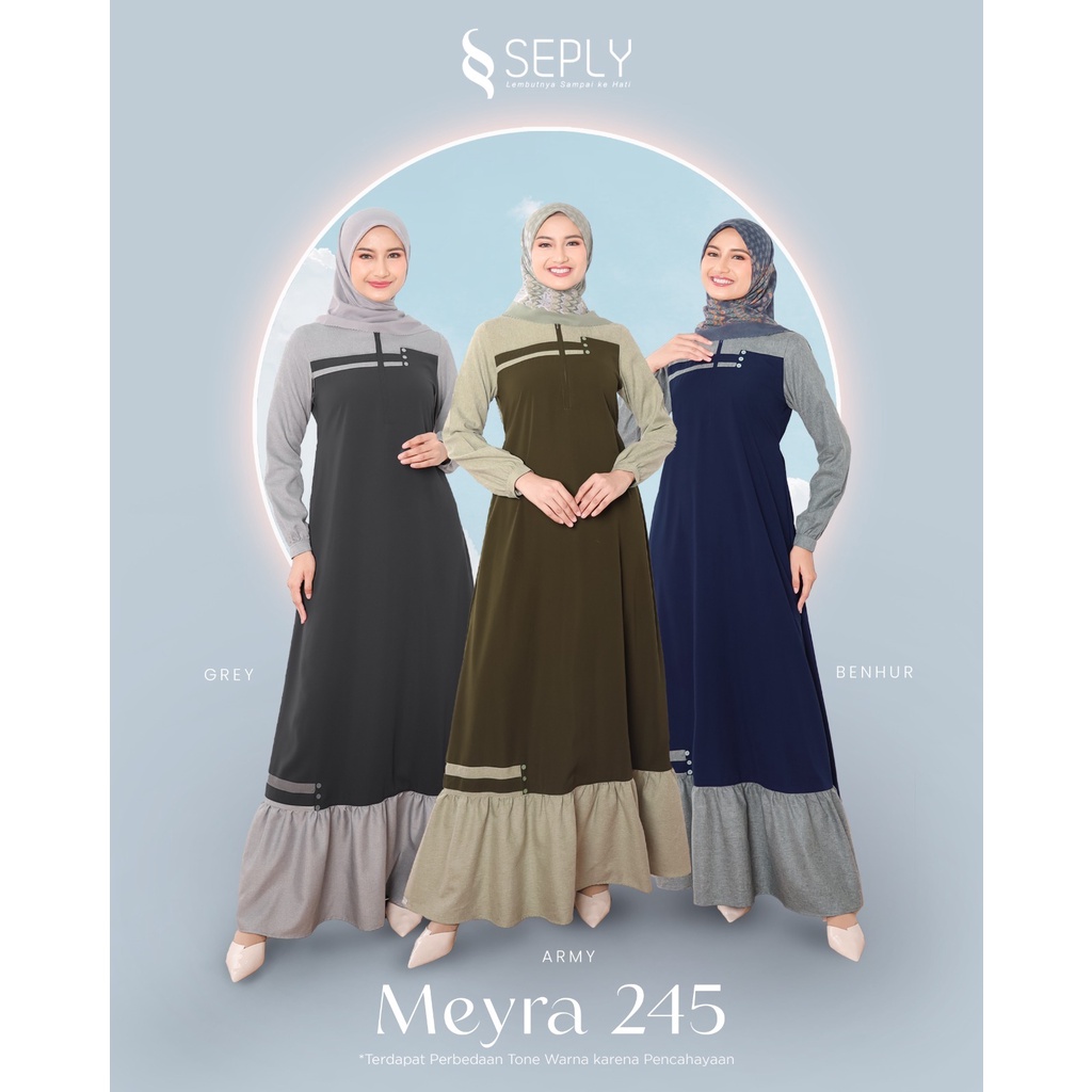 Jual Seply Gamis Daily Meyra 245 Terbaru Dress Muslim | Shopee Indonesia