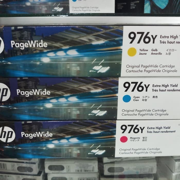 Jual Tinta HP 976 Y COLOUR ORIGINAL | Shopee Indonesia