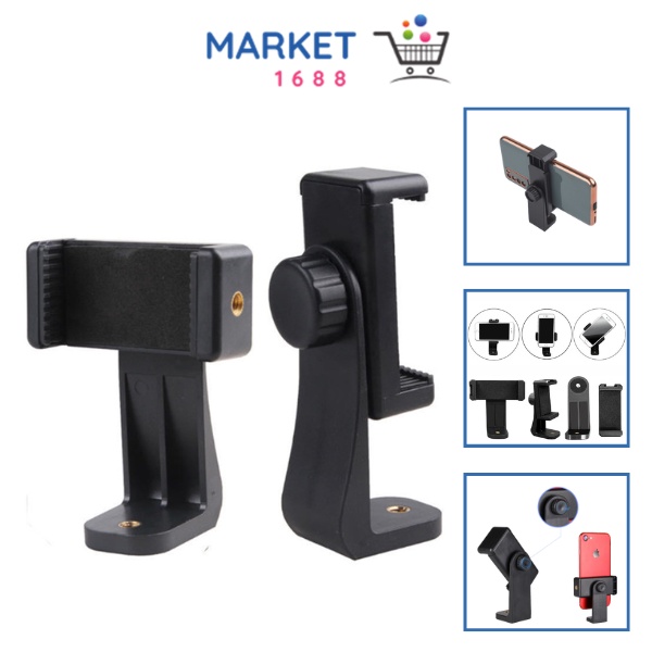 Jual Market1688 Phone Holder Tripod 360° Adapter Cell Phone Clipper ...