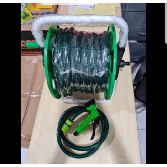 Jual Baru Gulungan Selang Ukuran 1/2" Inch 25 Meter Komplit Dengan ...