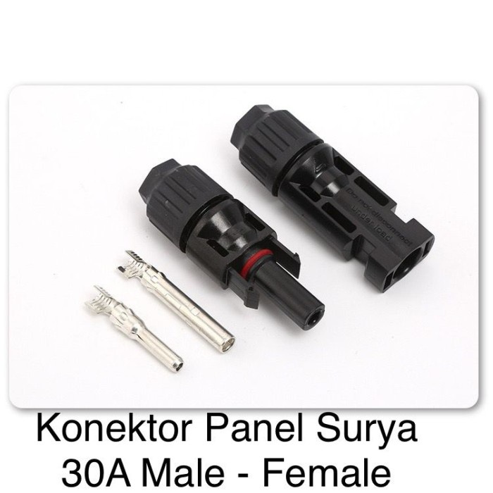 Jual Buruan beli] Konektor panel surya MC4 30A penyambung kabel anti ...