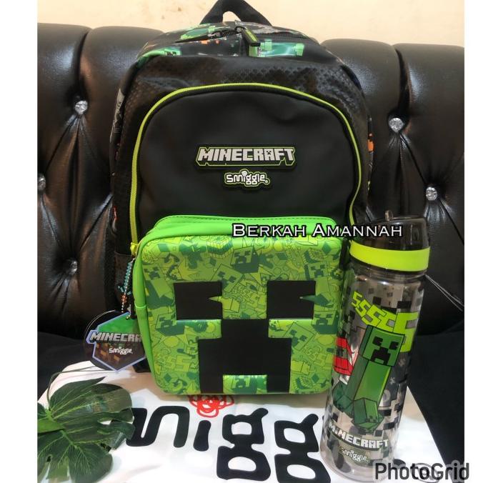 Jual Minecraft Classic Backpack TAS SMIGGLE ORIGINAL | Shopee Indonesia