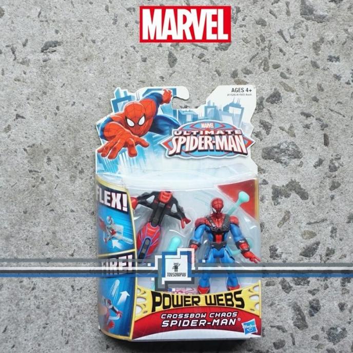 Jual Marvel Ultimate Spider Man Power Webs Crossbow Chaos Spiderman ...