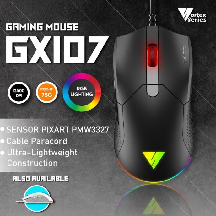 Jual VortexSeries Gaming Mouse GX107 LightWeight Vortex Series | Shopee ...