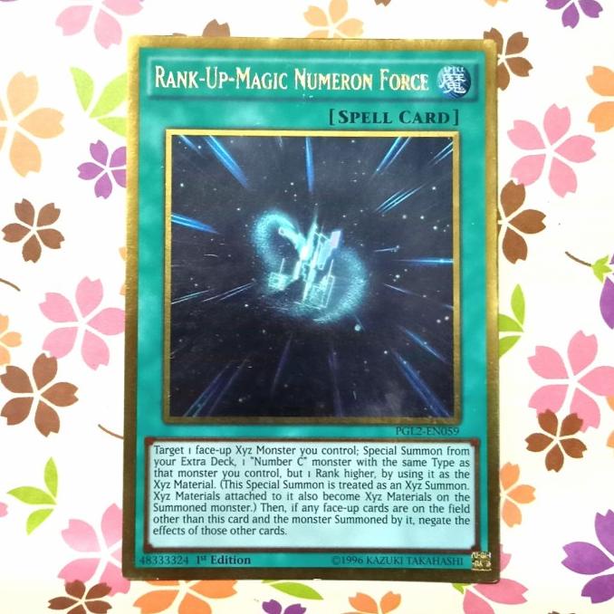 Jual yugioh tcg Rank-Up-Magic Numeron Force PGL2-EN059 Gold Rare 1st Ed | Shopee Indonesia
