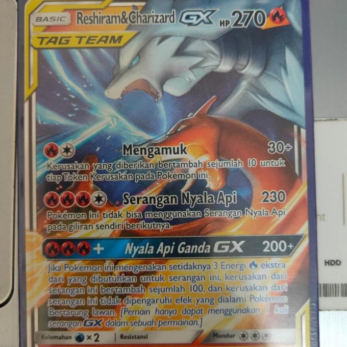 Jual Reshiram Charizard GX RR TCG pokemon indonesia | Shopee Indonesia