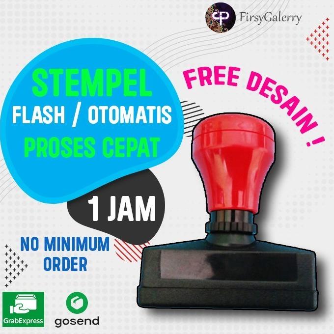 Jual Stempel Flash / Warna / Otomatis |Free Custom Desain |Proses Kilat!!!! - 1 Warna, Tinta ...