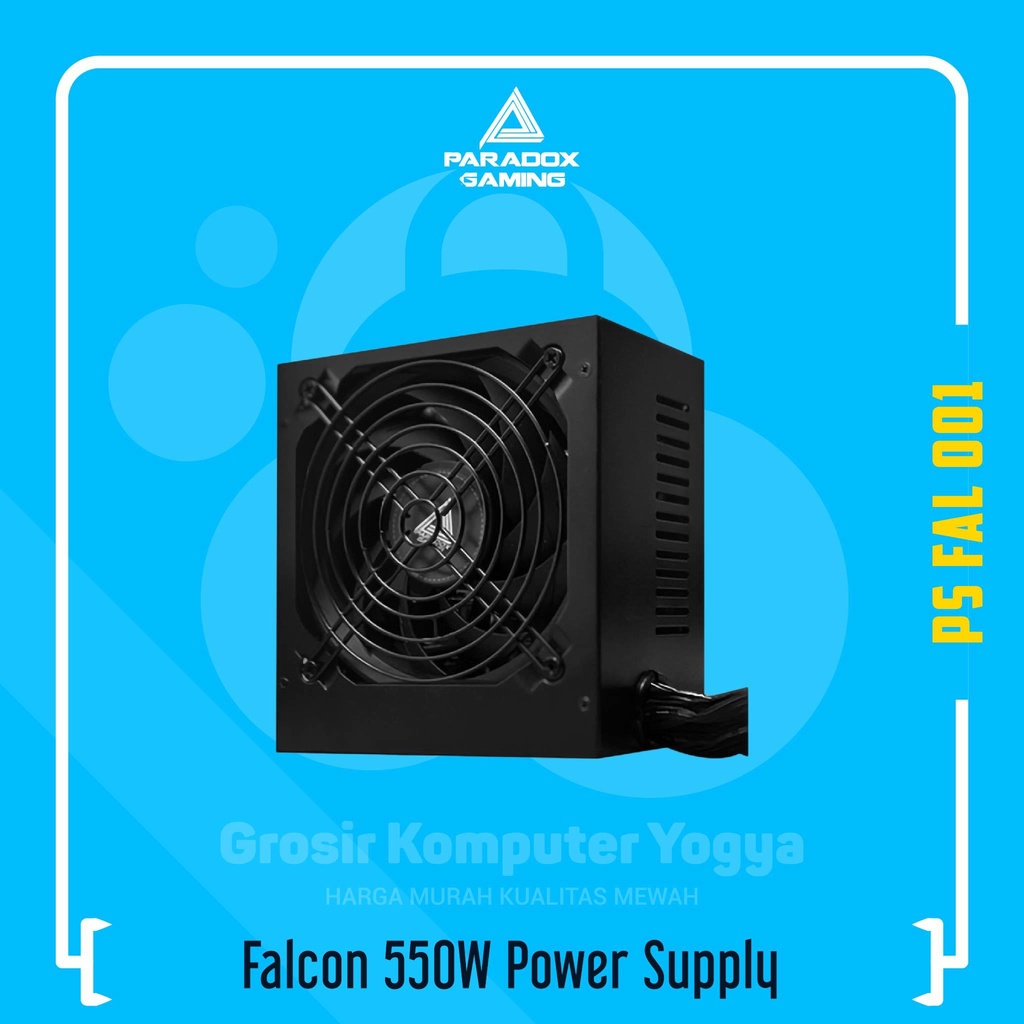 Jual Paradox Gaming Falcon 550W 80 Plus White Power Supply Unit PSU ...