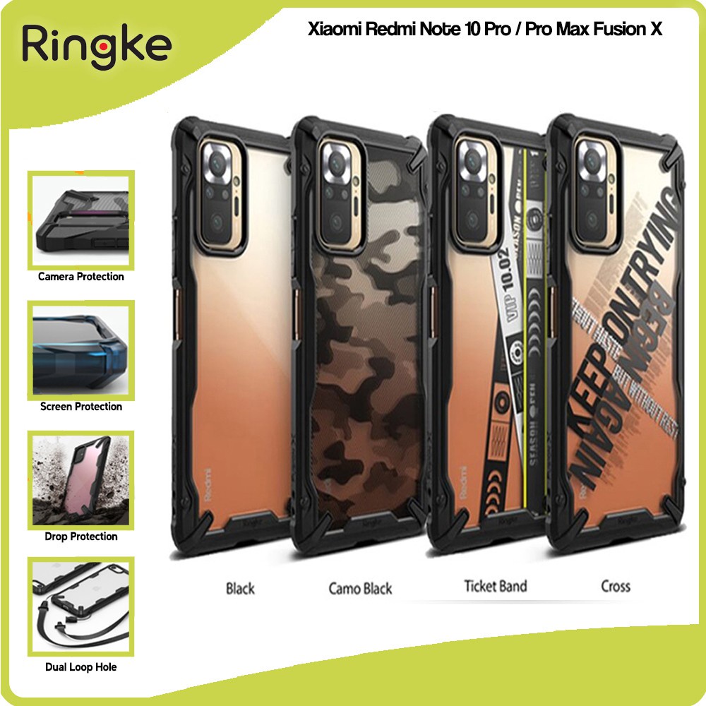 Jual Ringke Redmi Note 10 Pro Max Fusion X Softcase Anti Crack Slim ...