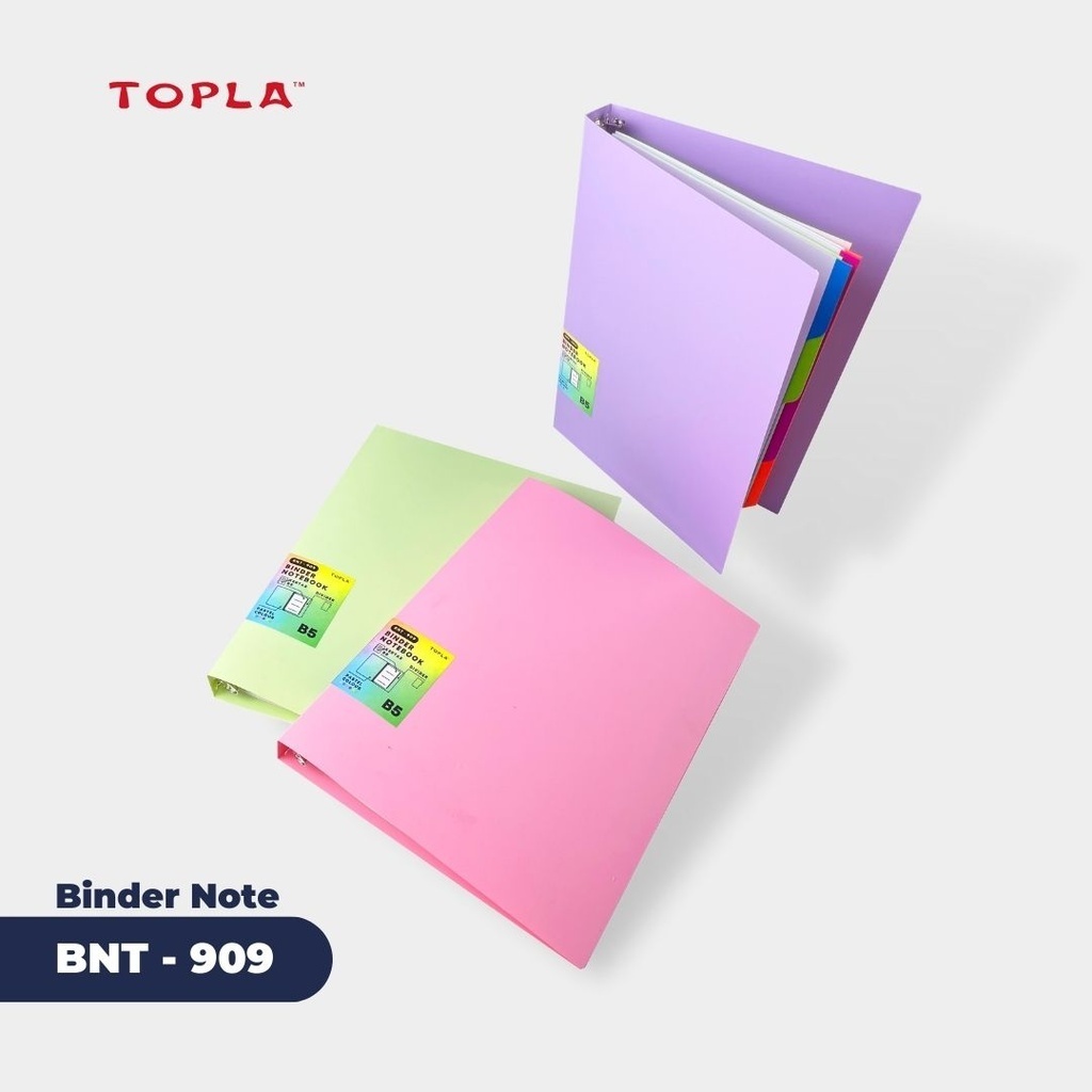 Jual Binder note 909 26 ring pastel buku catatan sekolah journal agenda ...