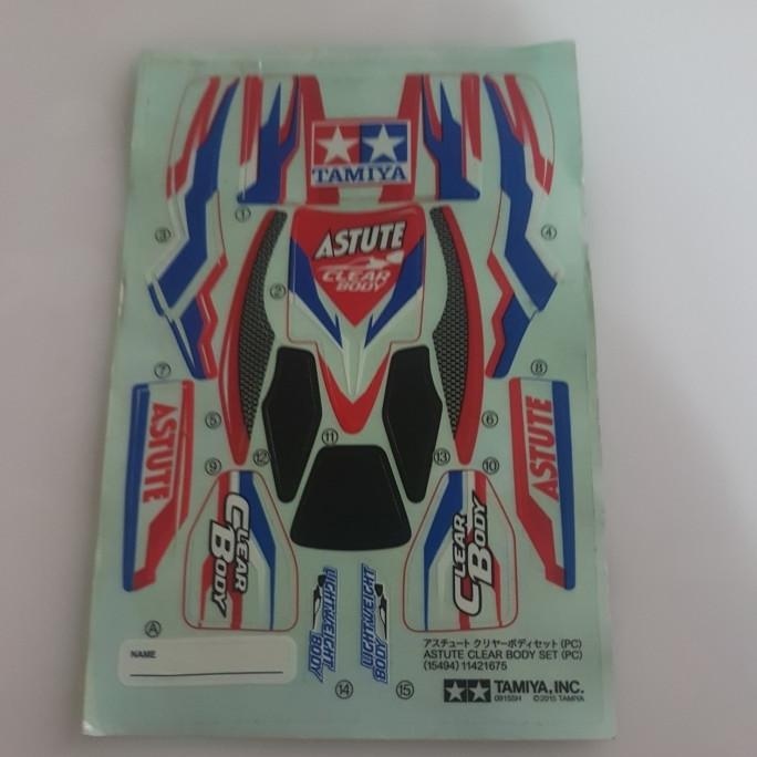 Jual tamiya sticker astute clear body | Shopee Indonesia