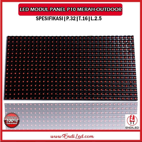 Jual Modul Panel led p10 singel color red outdoor | Shopee Indonesia