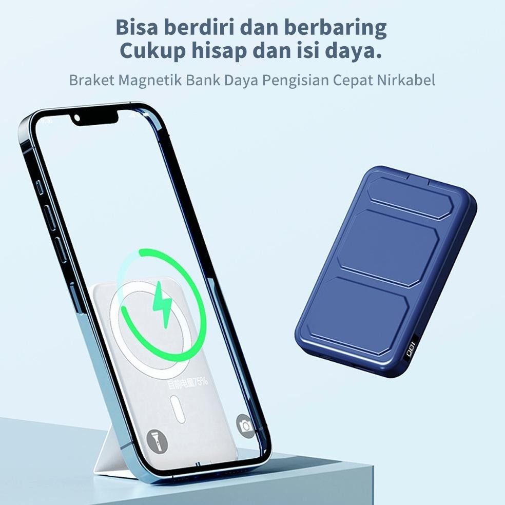 Jual GOOJODOQ 10000mAh Magnetic Power Bank With Foldable Stand Fast ...