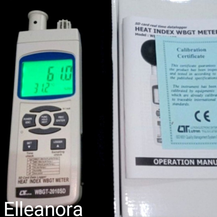 Jual Original Heat Index Wgbt Meter Lutron Wbgt-2010Sd Original Limited | Shopee Indonesia
