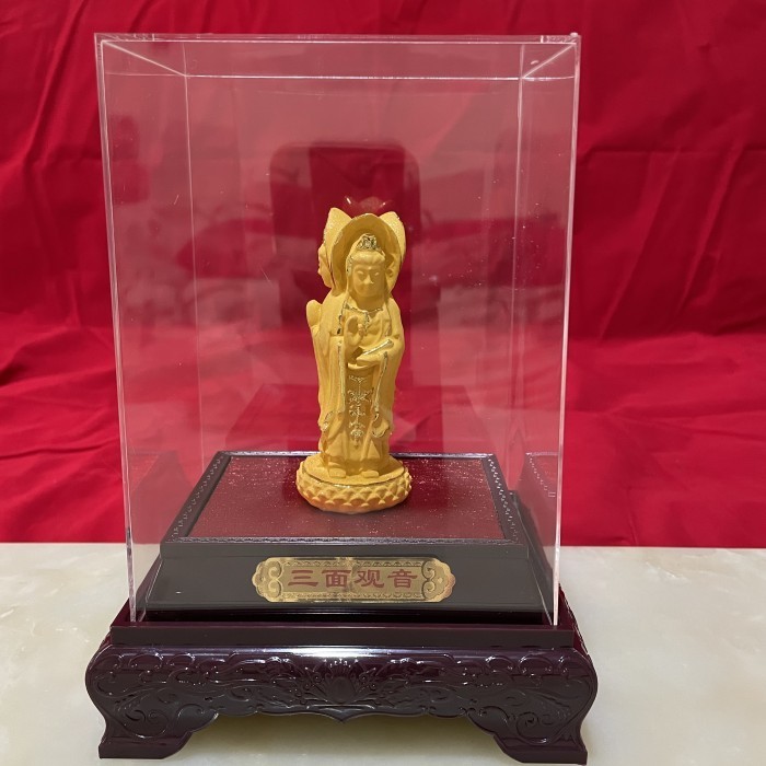 Jual [Baru] Patung Kwan Im Tiga Muka . Sam Mien Kwan Im Buddha Terbaru ...