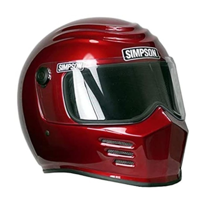 Jual [New] Simpson Outlaw Bandit Candee Red Helm Motor Full Face ...
