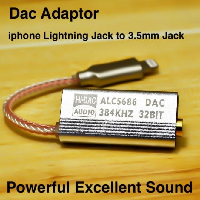 Jual Premium Converter Lightning to 3.5mm Jack Audio Dac Adapter iPhone ...