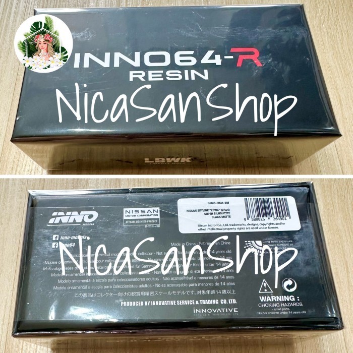 Jual [Original] Inno 64 Resin Nissan Skyline R34 Lbwk Super Silhouette ...