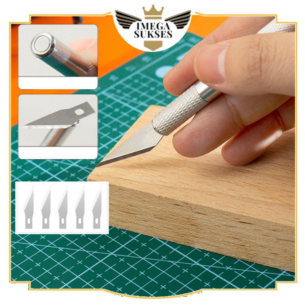Jual PHG - Cutter Set Mata dan Gagang Art Knife Pisau Ukir Seni 5 isi ...