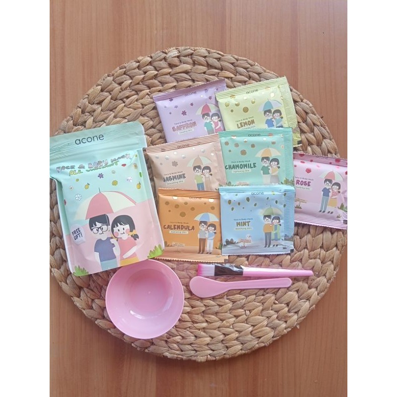 Jual Paket face and Body mask acone skin BPOM all varian | Shopee Indonesia