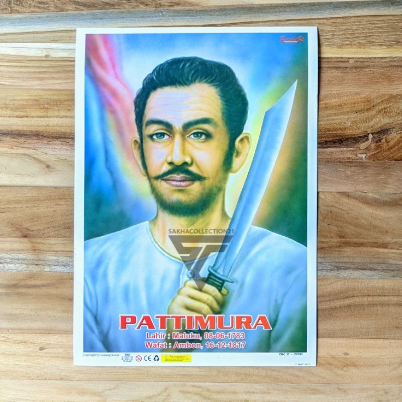Jual Poster Gambar Pahlawan Pattimura / Pahlawan Nasional Indonesia ...