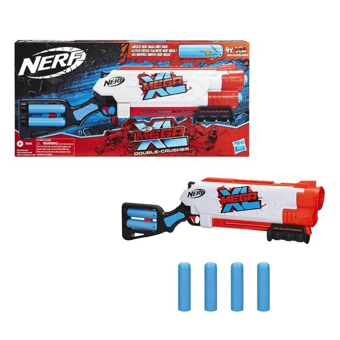 Jual Nerf Mega Xl Double Crusher Whistler Darts Original | Shopee Indonesia