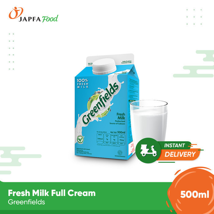 Jual Greenfields Fresh Milk Full Cream / Susu Segar Full Cream 500 ml ...