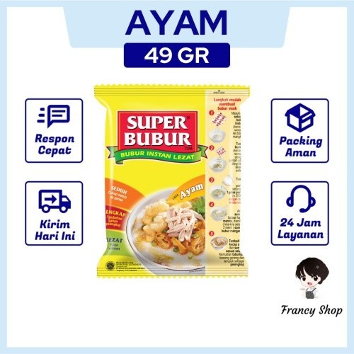 Jual Super Bubur Ayam Bubur Instant 49 gr | Shopee Indonesia