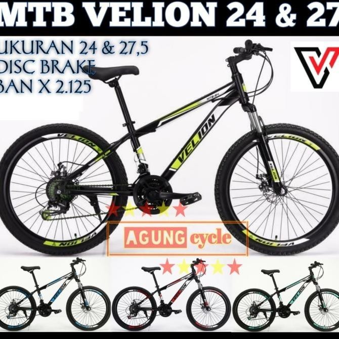 Jual SEPEDA GUNUNG MTB VELION 24 26 27,5 INCH 21 SPEED CAKRAM | Shopee ...