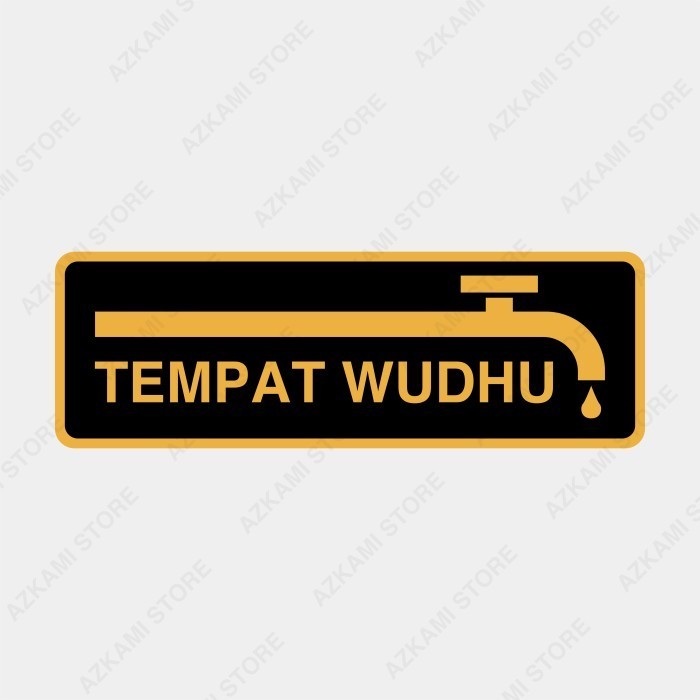 Jual Rambu Tempat Wudhu Mushola Masjid 30Cm X 10Cm Akrilik 2Mm | Shopee ...