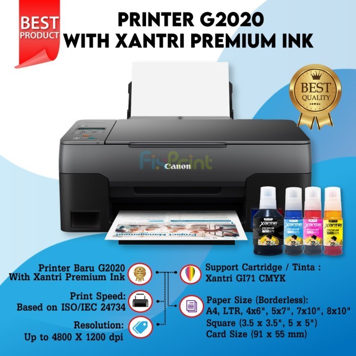 Jual Printer Canon G2010 Pixma Inkjet Print Scan Copy Cartridge Ca91 ...