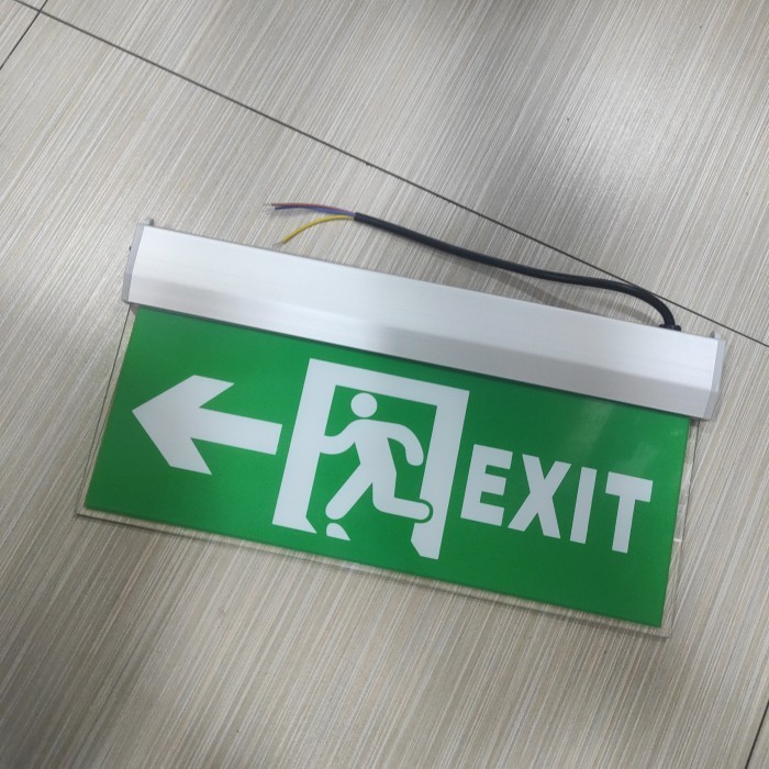 Jual lampu exit led kaca 2 sisi / exit sign led mirror 2 muka - M2 ...