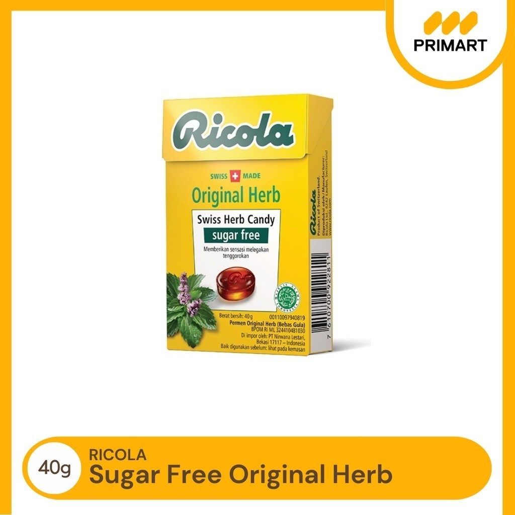 Jual Ricola Original Herb Permen Pelega Tenggorokan 40g | Shopee Indonesia