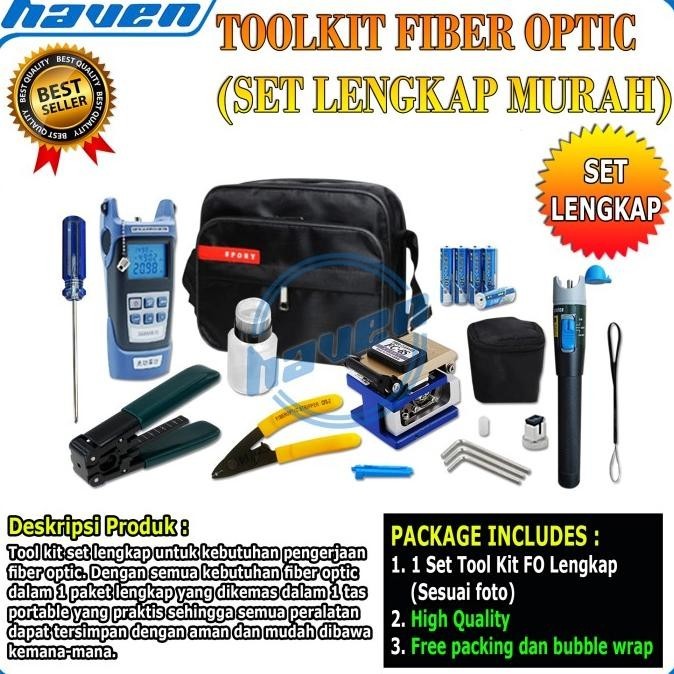 Jual CATV/FTTH Tool Kit SET Lengkap OPM VFL Cleaver FO/Fiber Optic ...