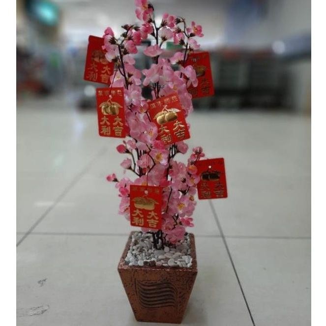 Jual CR - Pohon imlek meihua sakura 55 cm 50 cm TERLARIS | Shopee Indonesia
