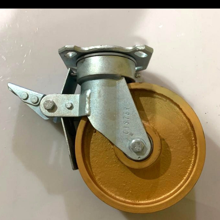 Jual Terbaru Roda Besi Caster Heavy Duty 8 Inch Kapasitas 1 Ton Roda 8 ...