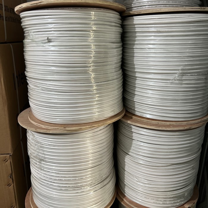 Jual KABEL CCTV INTERLUC RG6 POWER PUTIH 300M OUTDOOR PUTIH -27sg ...