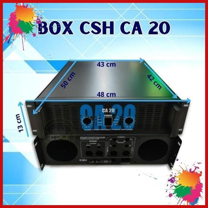 Jual box power ca 20 csh box ca20 2ch 2 ch amplifier + knop merk csh (kwj) | Shopee Indonesia
