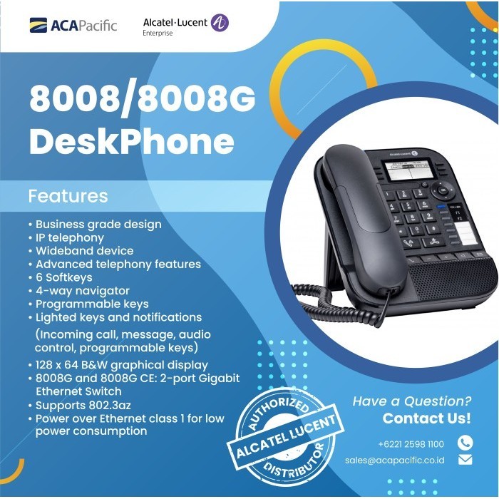 Jual Alcatel-Lucent 8008/8008G Deskphone | Shopee Indonesia